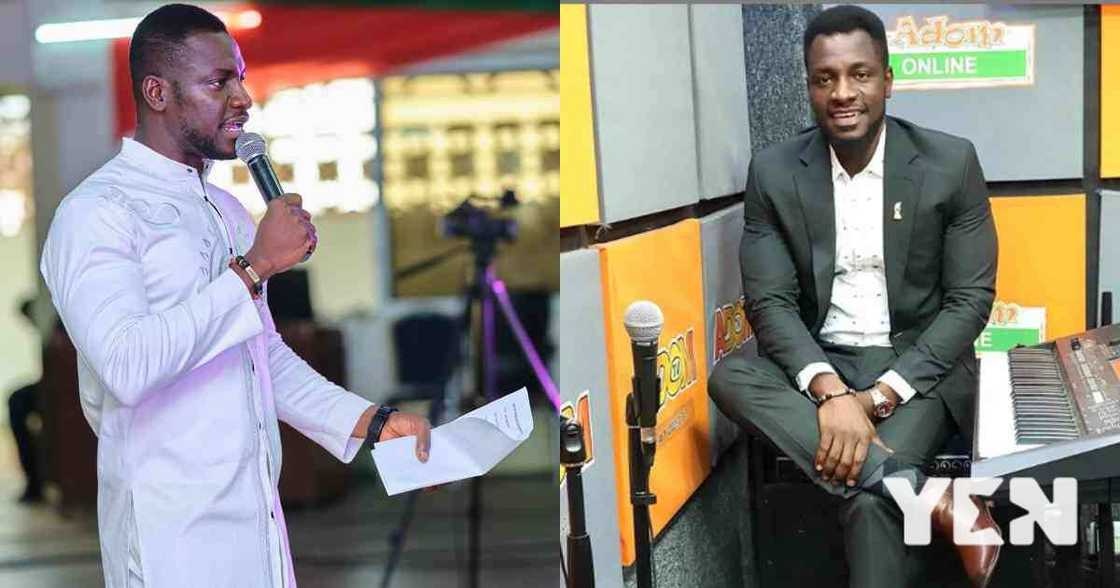 Adom FM presenter Jerry Justice shows off beautiful wife in lovely b ...