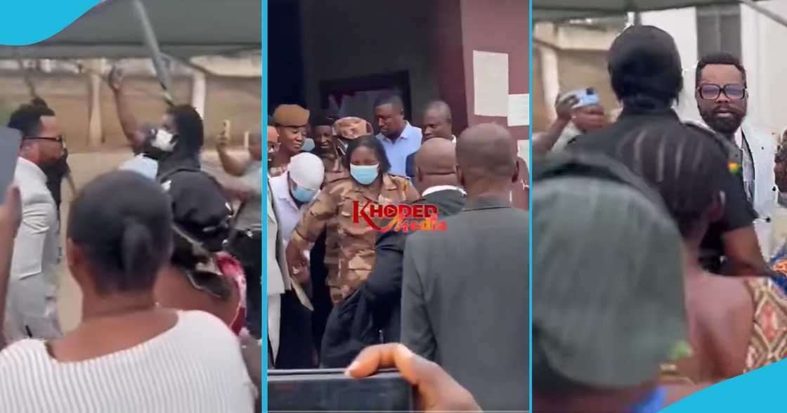 Angel Asiamah Chased by Alleged Sika Gari Victims at Amasaman Court After Agradaa’s Return to ...