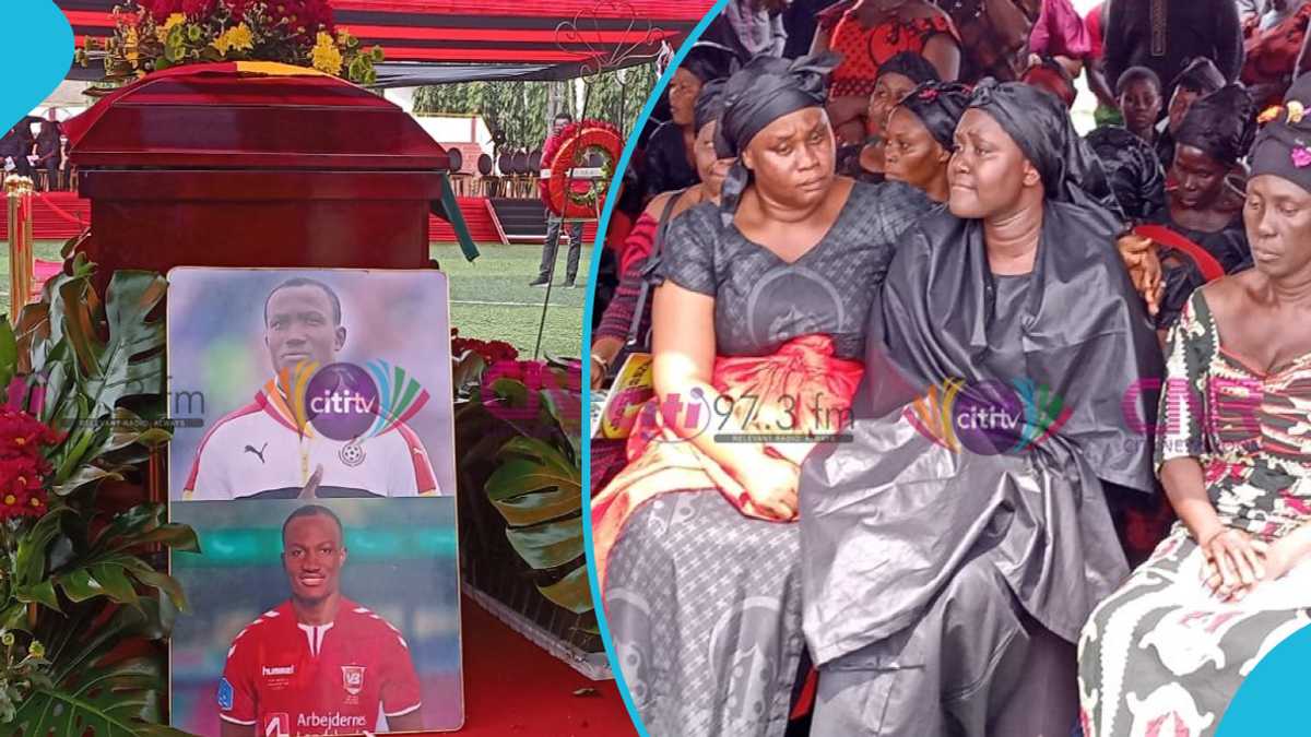 Raphael Dwamena: Family Holds Funeral For Ex-Black Stars Striker After ...
