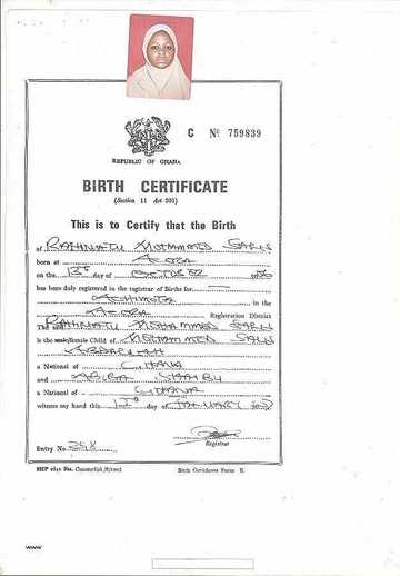Biometric birth certificate in Ghana - YEN.COM.GH