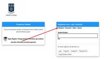 UG MIS Web student portal: Registration, admission letters, email ...