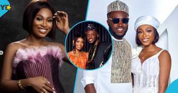 Dr Ofori Sarpong Daughter's Wedding: Tracy Osei Stuns In Pearly Lace Dress And Charming ...