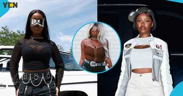 Gyakie: Ghanaian Musician Look Glamorous In Thigh-High Denim Skirt And ...