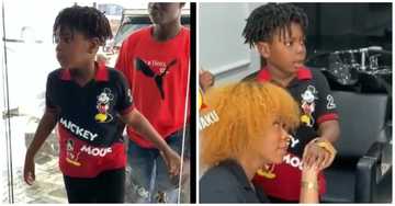 Shatta Wale's Son Majesty Rains Foreign Accent On Salon Workers Looking ...