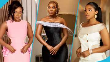 Benedicta Gafah Looks Exquisite in a Black Gown Designed With Pearls at ...
