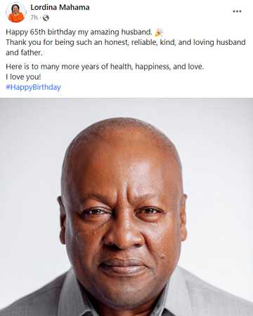 John Mahama: Lordina Shares Sweet Message To Celebrate 65th Birthday Of ...