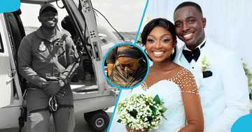 Flying Officer Twum-Ampadu’s Wife Holds Back Tears, Looks Heartbroken ...