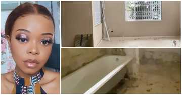 Woman Flaunts Her Uncompleted House In Ghana And Shows Off The Various ...