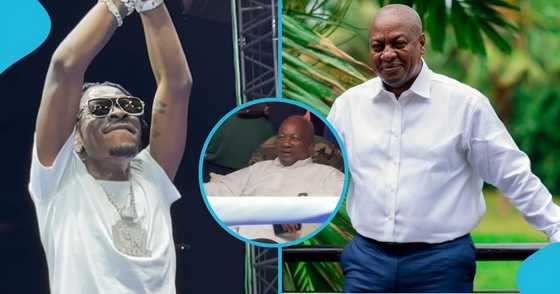 President Mahama Caught Jamming to Shatta Wale Hit song at Boxing ...