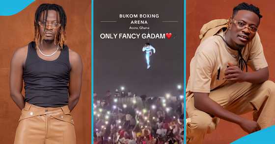 Fancy Gadam Flies Over Crowd, Performs In The Air At Gadam Nation Concert 2024 - YEN.COM.GH