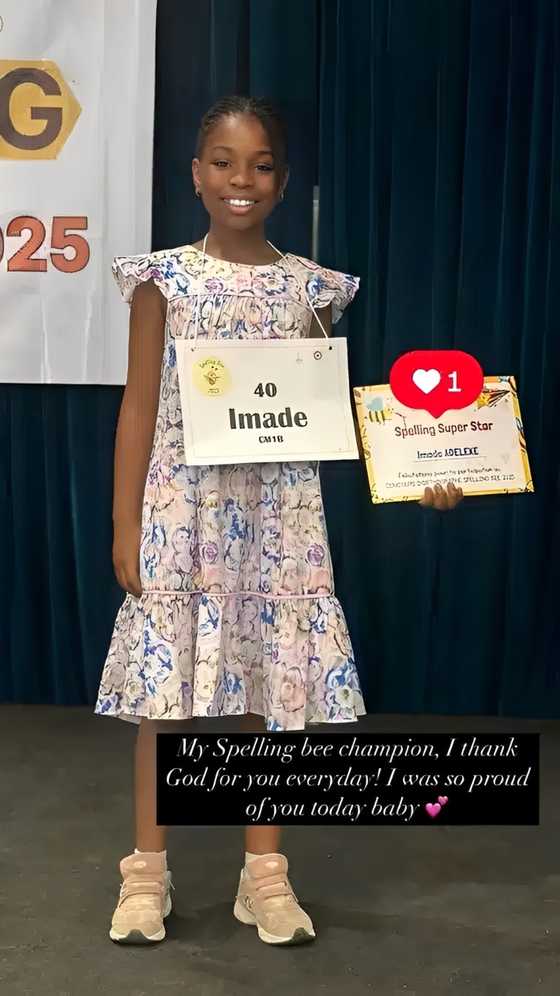 Nigerian Musician Davido's Daughter Excels In School, Wins Spelling Bee ...