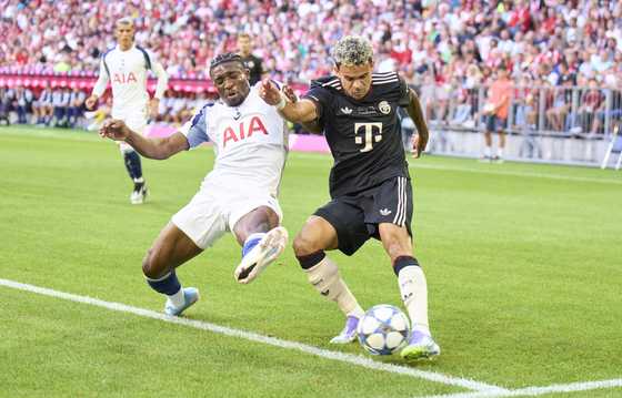 Jonah Kusi-Asare Scores as Bayern Munich Dismantle Mohammed Kudus' Tottenham - YEN.COM.GH
