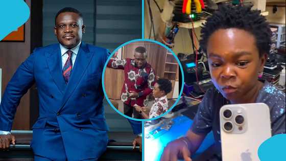 Sam George Elated To Meet Viral GH iPhone Repair Specialist, Adorable ...