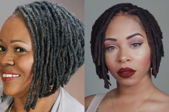 40+ easy short loc styles for females with short hair (inspiration ...
