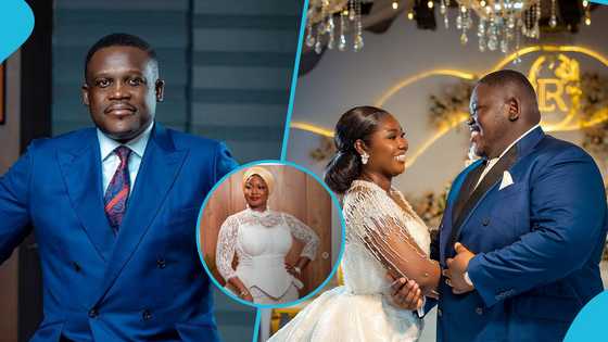 Vera George Supports Ruth Ewoenam, Rocks a White Lace Gown to Sam ...