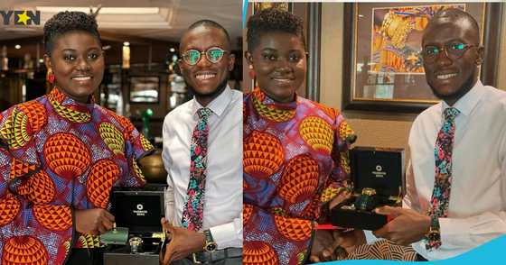 Afua Asantewaa Aduonum Receives Customised Gold Watch From Warrior King ...
