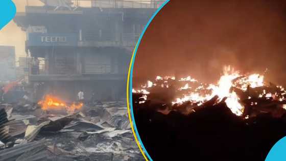 Kantamanto Market Rocked By Devastating Fire, Over 100 Shops Destroyed ...