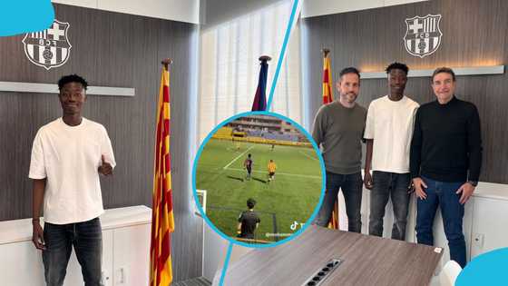 Hafiz Gariba Produces Insane Skills to Beat Marker During Barcelona ...