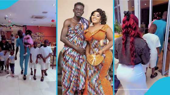 Lil Win Takes His Five Kids And Wife To Restaurant In Video, Ghanaians ...