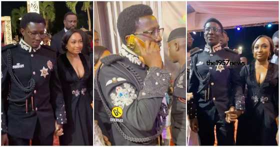 VGMA 2023: Freedom Jacob Caesar And Wife Hit The Red Carpet In Matching ...