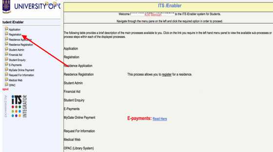 UG MIS Web student portal: Registration, admission letters, email ...