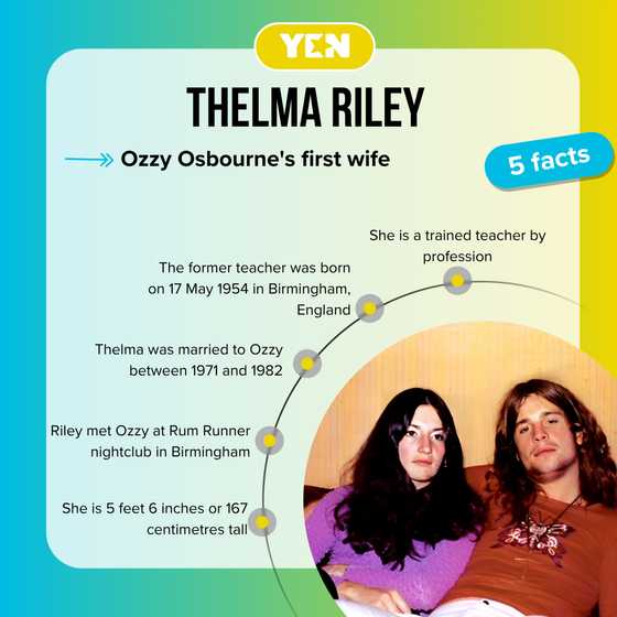 The untold story of Thelma Riley, Ozzy Osbourne's first wife - YEN.COM.GH