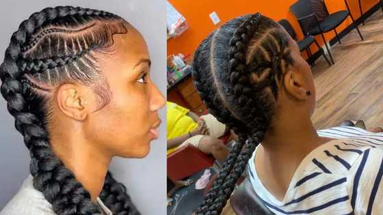 60+ stunning two braids hairstyles to spruce up your look - YEN.COM.GH