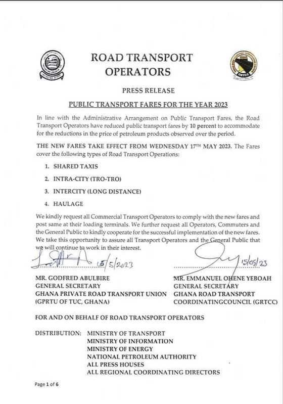 Transport Fares To Reduce: Ghanaians To Pay Less For transportation ...