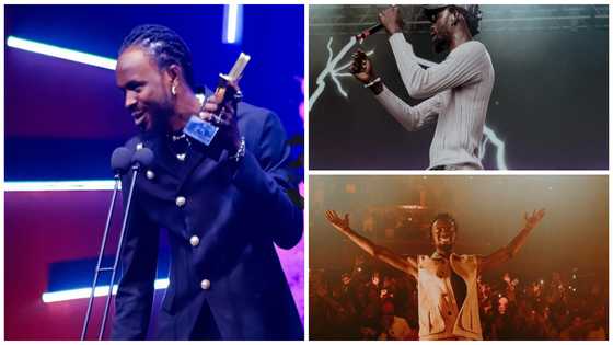 VGMA 2023: Freedom Jacob Caesar And Wife Hit The Red Carpet In Matching ...