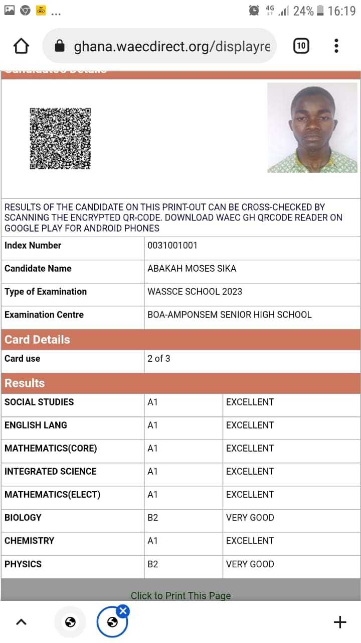 WAEC 2023: Boa-Amponsem Senior High School Boy With 6As Needs Help For ...