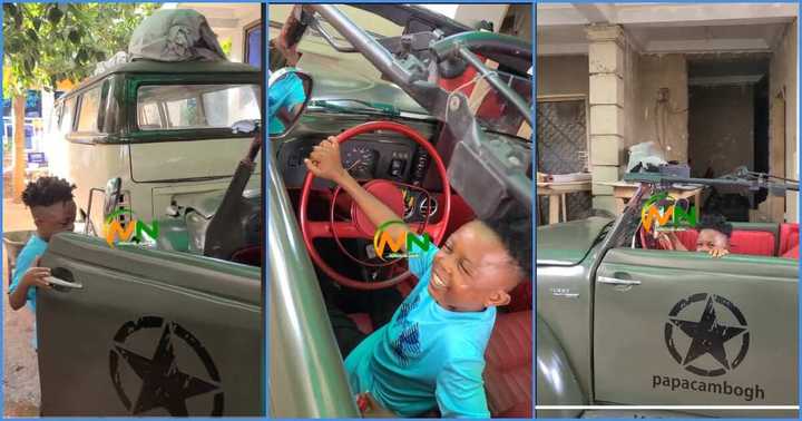 Don Little: Ghanaian Actor Flaunts Expensive Vintage Car, Says He Is ...