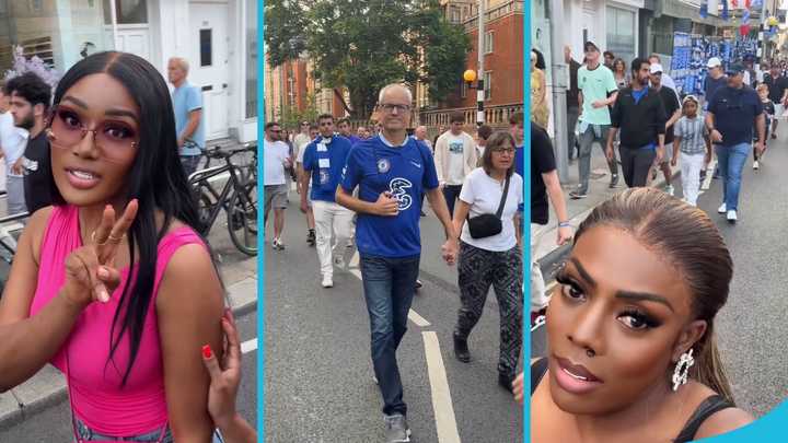 Nana Aba Anamoah Laughs At Chelsea Fans After Losing 2-0 To Manchester ...
