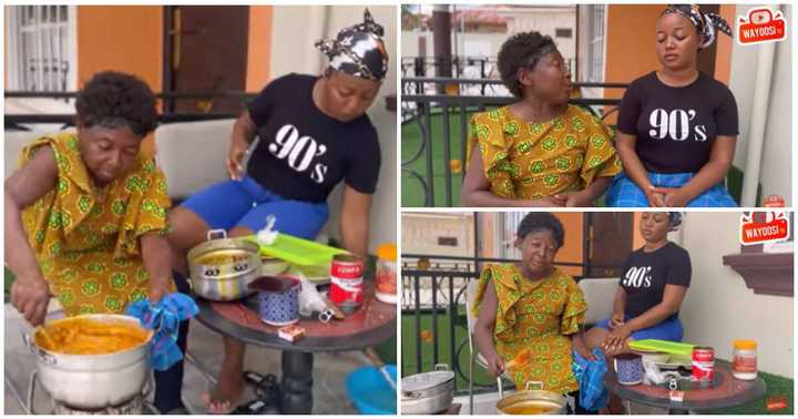 Wayoosi Dresses Like A Woman, Cooks For His Wife Adepa In Video - YEN ...