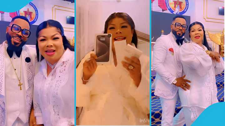 Agradaa Visits Her Mum’s House for Fufu Date With Husband, Swoons Over ...