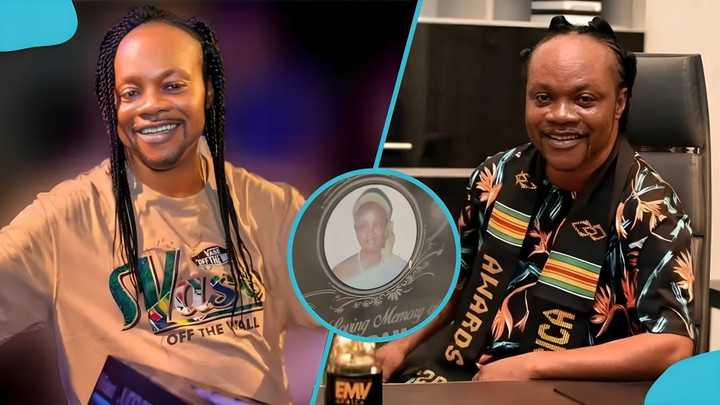 Man Visits Lumba’s Late Mum’s Graveyard After His Passing, Video Evokes Sadness - YEN.COM.GH