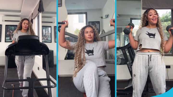 Nadia Buari Exercises, Flaunts Her Well-Equipped Gym In Video - YEN.COM.GH