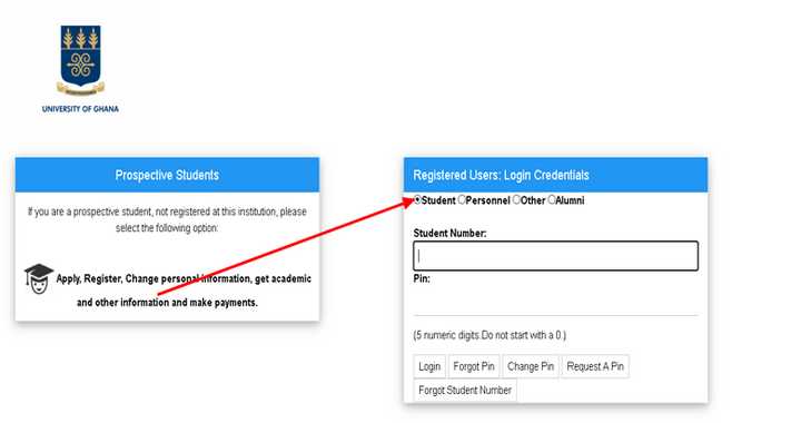 UG MIS Web student portal: Registration, admission letters, email ...