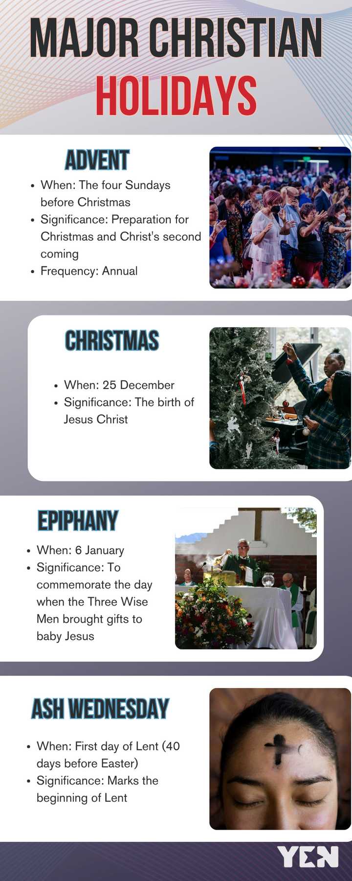 A list of all Christian holidays: All the major Christian holidays in ...