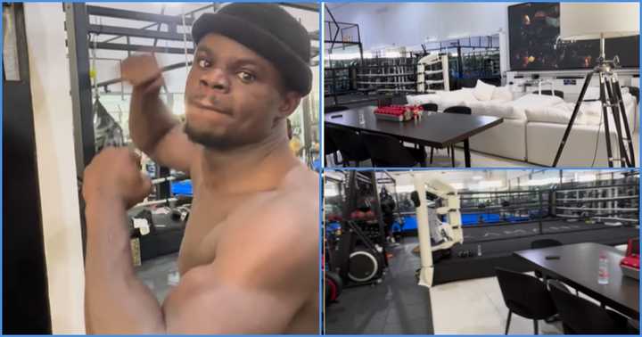 Freezy Macbones: Ghanaian Boxer Shows Off His Plush Training Gym - YEN ...