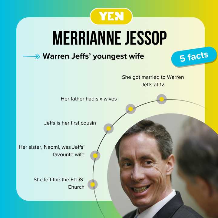 Who is Merrianne Jessop: Everything you need to know about Warren Jeffs’ youngest wife - YEN.COM.GH