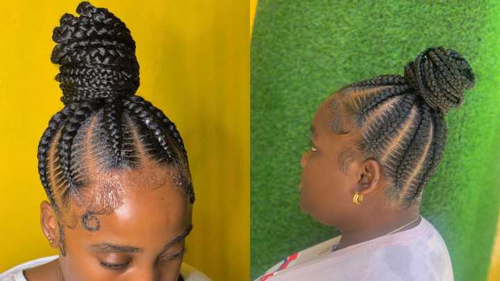 45+ latest Ghana weaving shuku hairstyles for ladies to rock in 2024 ...