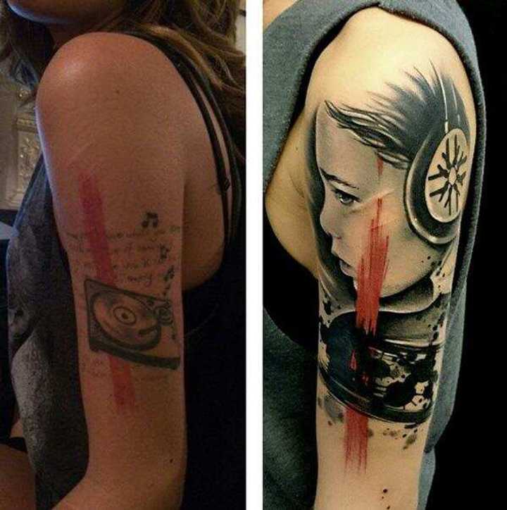 30 impressive tattoo cover up ideas with before and after - YEN.COM.GH