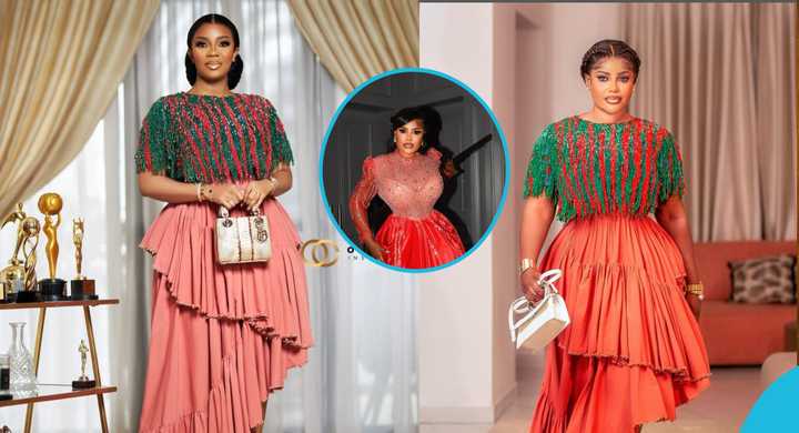 Aba Dope: Ghanaian TikToker Models In Beaded Crop Top And Slanted Skirt ...