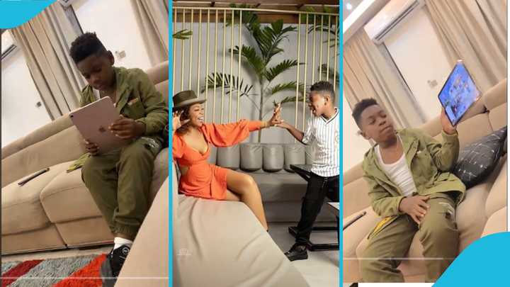 Shatta Wale's Son Majesty Plays With Expensive iPad, Keeps Big Cash In ...