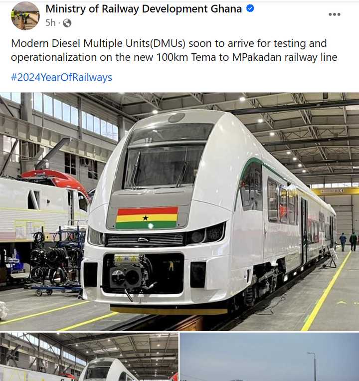 Tema-Mpakadan Project: Modern Trains To Arrive In Ghana For Railway ...