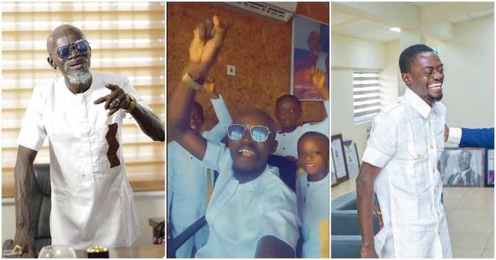 Lil Win @36: Ghanaian Actor Wears White And Celebrates With His Kids As ...