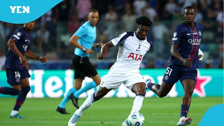 Mohammed Kudus Shines in UEFA Super Cup, Dominating Nuno Mendes in ...
