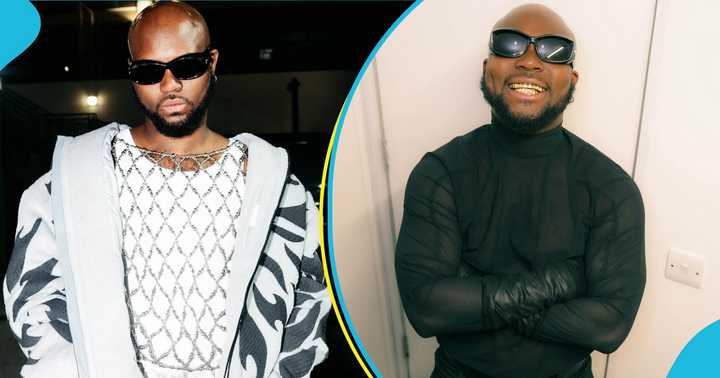 Old Photo Of King Promise With Hair And A Nicely Shaped Hairline ...