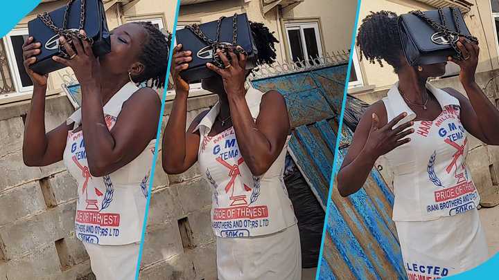 Ghanaian Lady Designs Stylish Outfit From Used Flour Bags, Flaunts It ...