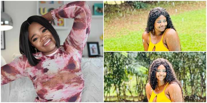 Kafui Danku Flaunts Fine Legs In Cleavage-bearing Swimsuit, Sultry ...